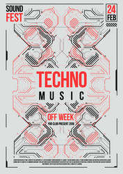 Cyberpunk frame linear border in futuristic Vector Image