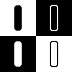 Letter i sign design template element Royalty Free Vector