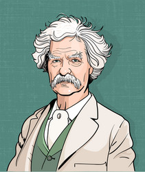 Mark twain Royalty Free Vector Image - VectorStock