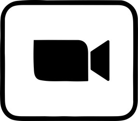 Zoom app logo application for video Royalty Free Vector