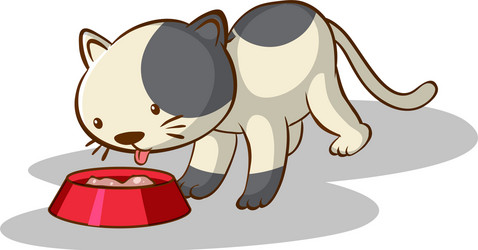 Cat Eating Vector Images (over 16,000)