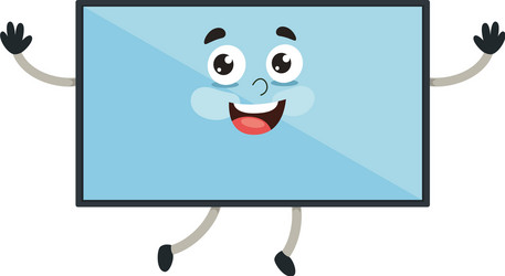 Flat television Royalty Free Vector Image - VectorStock