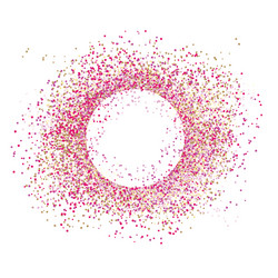 Confetti splash dots isolated burst colors Vector Image