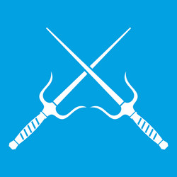 Pair sai icon digital purple Royalty Free Vector Image