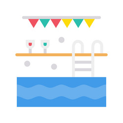 Pool party icon image Royalty Free Vector Image