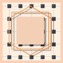 Square frame elegant label template Royalty Free Vector