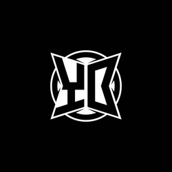 Yo logo monogram design template Royalty Free Vector Image