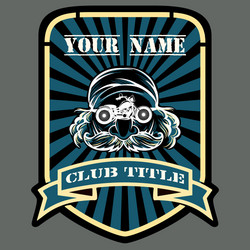 Biker logo Royalty Free Vector Image - VectorStock