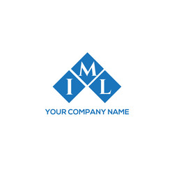 Iml letter logo design on white background Vector Image