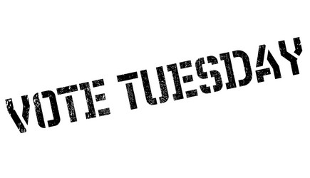 Vote tuesday rubber stamp Royalty Free Vector Image