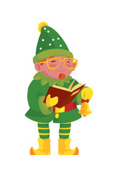 Happy elf face Royalty Free Vector Image - VectorStock