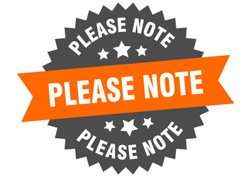 Please note band sign grunge stamp set Royalty Free Vector