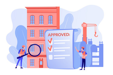 Construction quality control concept Royalty Free Vector