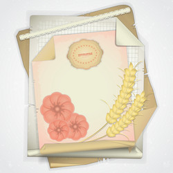 Book cover - vintage background Royalty Free Vector Image