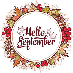 Autumn leaf ornamental frame Royalty Free Vector Image