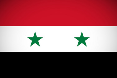 National flag of syria sign Royalty Free Vector Image