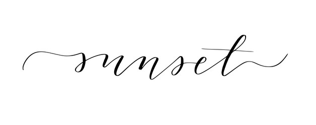 Sunset Font Vector Images (over 1,000)