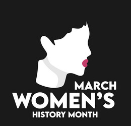 Womens history month march 2024 Royalty Free Vector Image