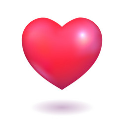 Red heart icon isolated on white Royalty Free Vector Image