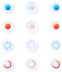 Sign in process ui elements kit Royalty Free Vector Image