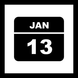 January 13 Vector Images (over 130)