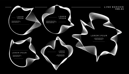 Triangle abstract blend lines border design Vector Image