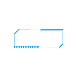 Futuristic button frame Royalty Free Vector Image