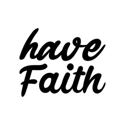 Stand firm in the faith black letter quote Vector Image