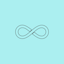 Hand drawn infinity sign Royalty Free Vector Image