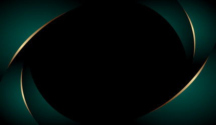 Abstract template shiny golden silver green Vector Image