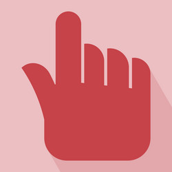 Hand and folder icon Royalty Free Vector Image