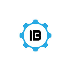 Initial letter logo ib template design Royalty Free Vector