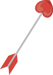 Archer weapon with heart symbol Royalty Free Vector Image