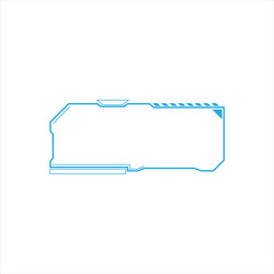 Futuristic button frame Royalty Free Vector Image