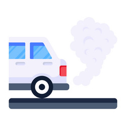 Car pollution Royalty Free Vector Image - VectorStock