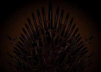Iron throne icon isolated Royalty Free Vector Image