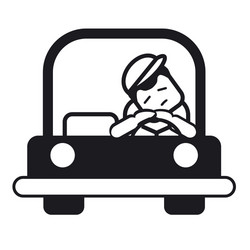 Sleepy Driver Clip Art