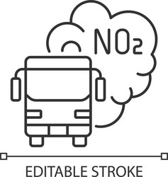 Car exhaust smoke outline concept icon Royalty Free Vector