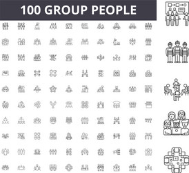 Group line icons signs set design collection Vector Image