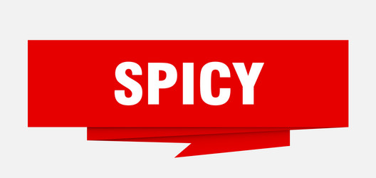 Spicy sticker spicy label Royalty Free Vector Image