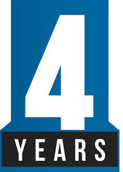 Happy birthday 4 years Royalty Free Vector Image