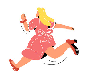 Business people late Royalty Free Vector Image