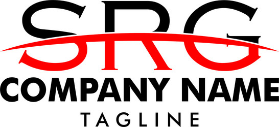 Initial letter srg logo template design Royalty Free Vector