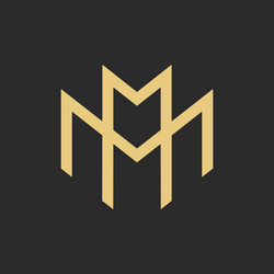 Sj logo monogram with emblem style isolated Vector Image