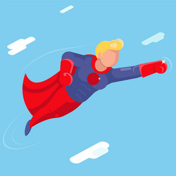 Super hero nurse flies to the rescue Royalty Free Vector
