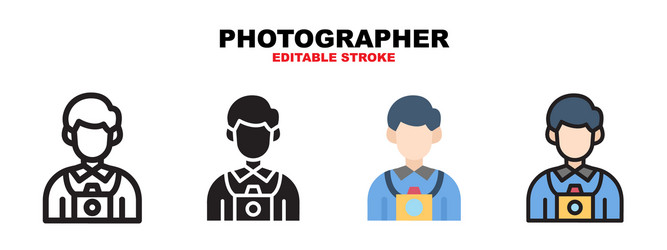 Cctv icon set with different styles Royalty Free Vector