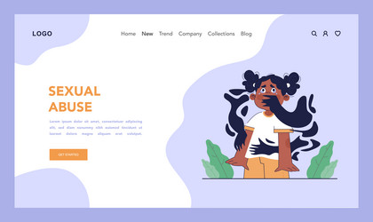 Childhood psychological trauma set emotional Vector Image