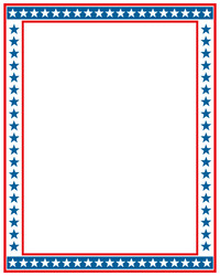 United states flag symbols divider border Vector Image