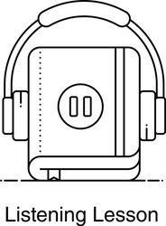 Audio learning Royalty Free Vector Image - VectorStock