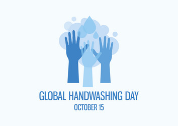 Handwashing hand blue soap hygiene symbol icon Vector Image